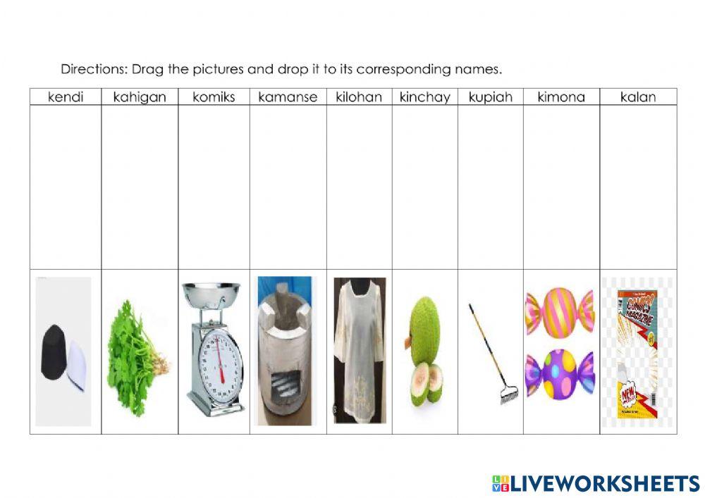 Letter k online exercise for KINDER | Live Worksheets