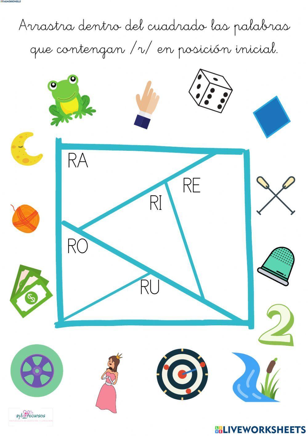 Ficha de la R activity | Live Worksheets