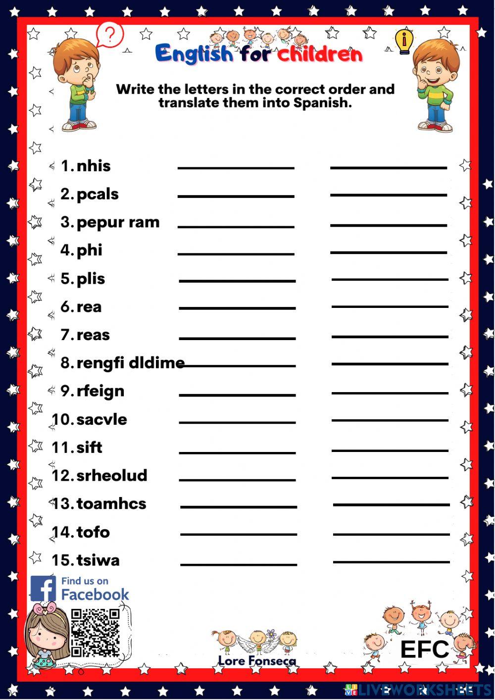 Body parts EFC LORE FONSECA worksheet | Live Worksheets