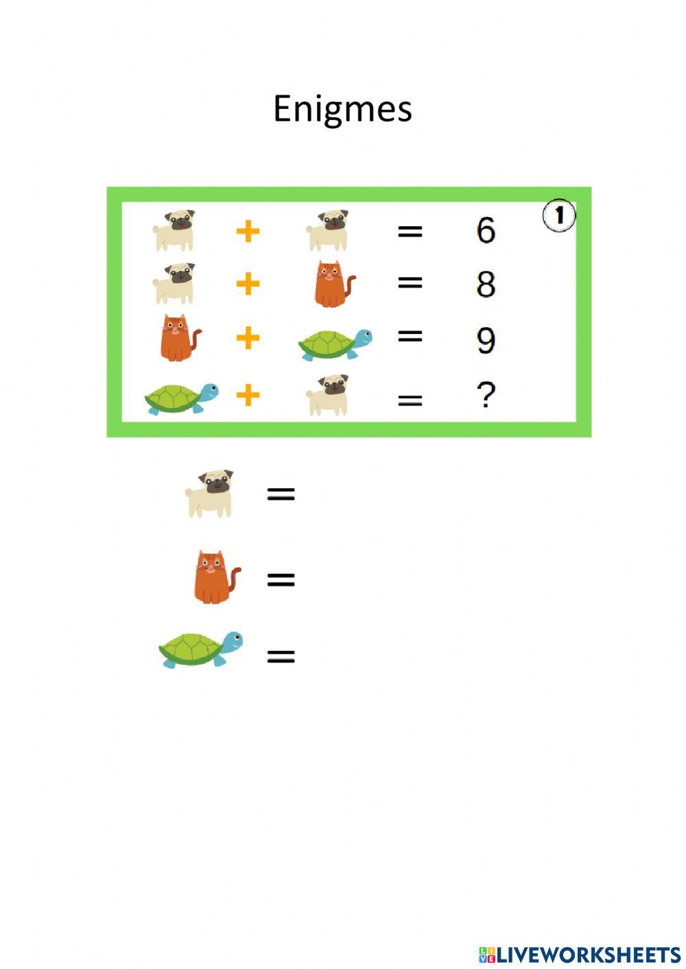 Enigma online exercise for 1R | Live Worksheets