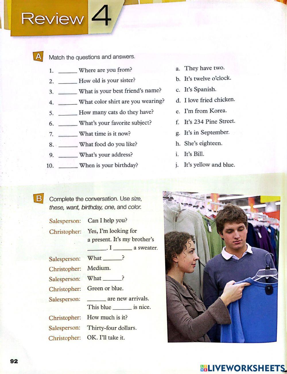 Questions words Test worksheet | Live Worksheets