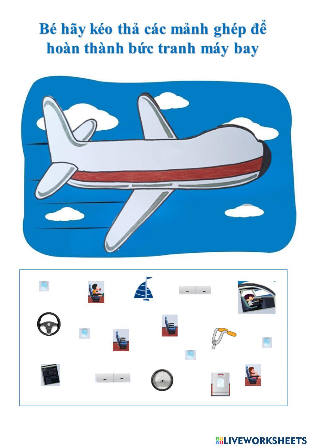 May bay | Free Interactive Worksheets | 2313111