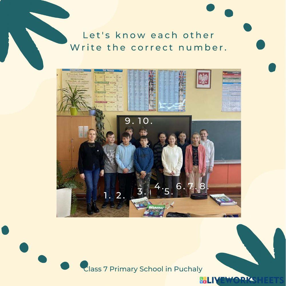 Let's know each other interactive worksheet | Live Worksheets