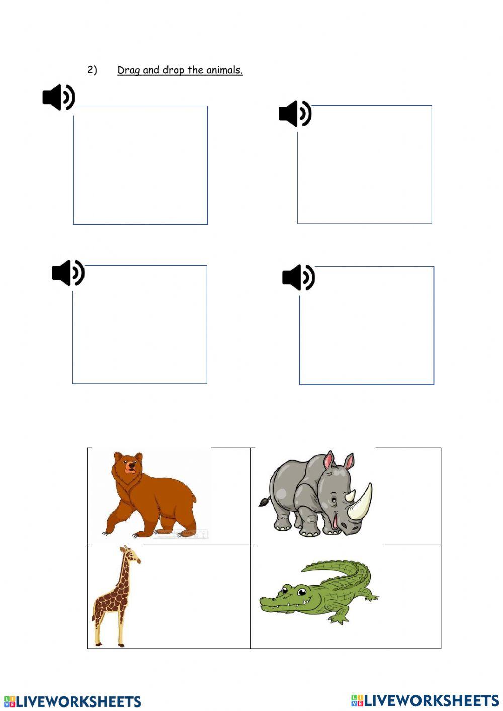 AT THE ZOO online exercise for | Live Worksheets