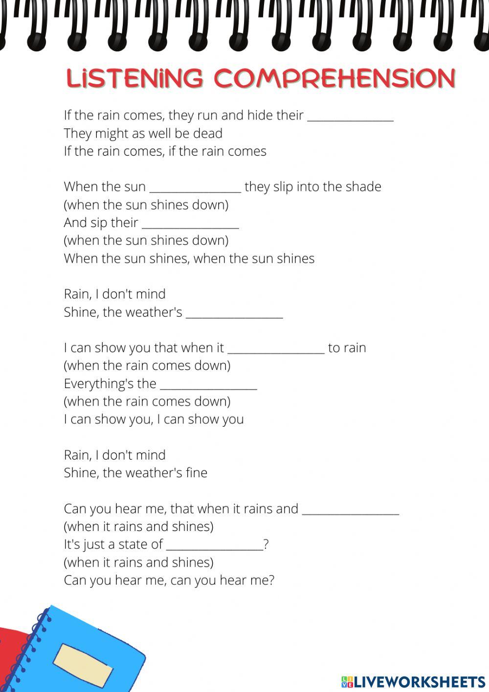 Listening Zero Conditional online exercise for | Live Worksheets