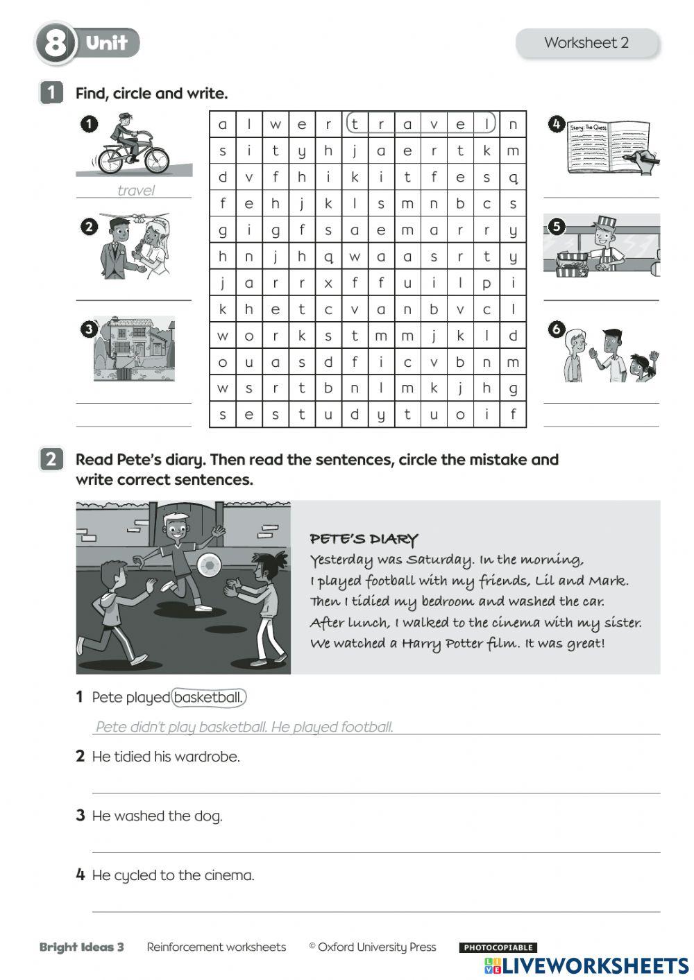 2579751 | BRIGHT IDEAS 3 - Reinforcement activities UNIT