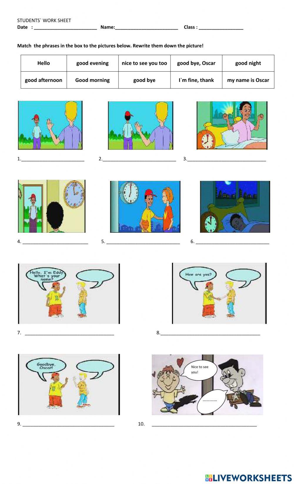 Formative Assesment exercise | Live Worksheets