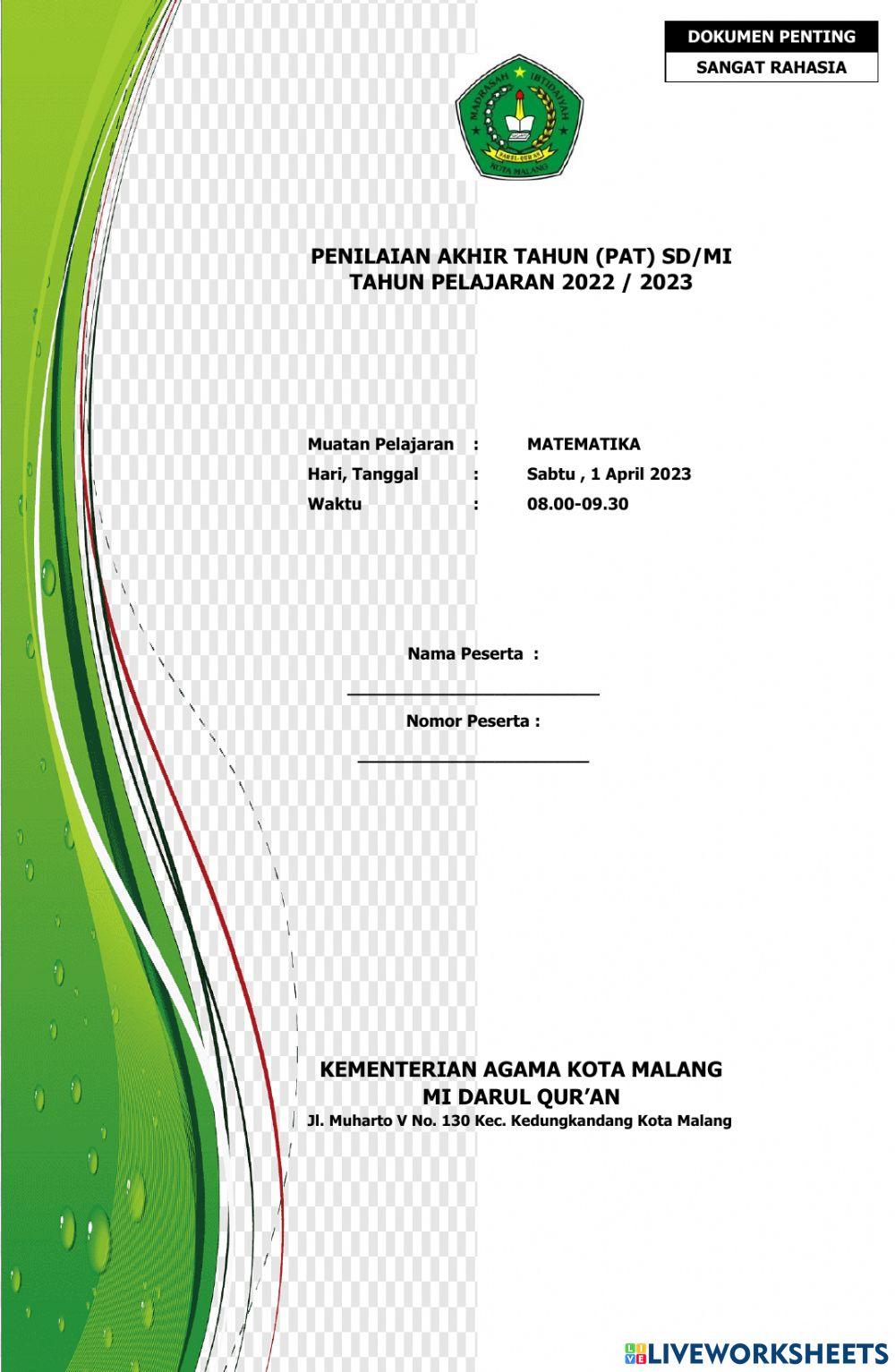 Pat | Free Interactive Worksheets | 2335705