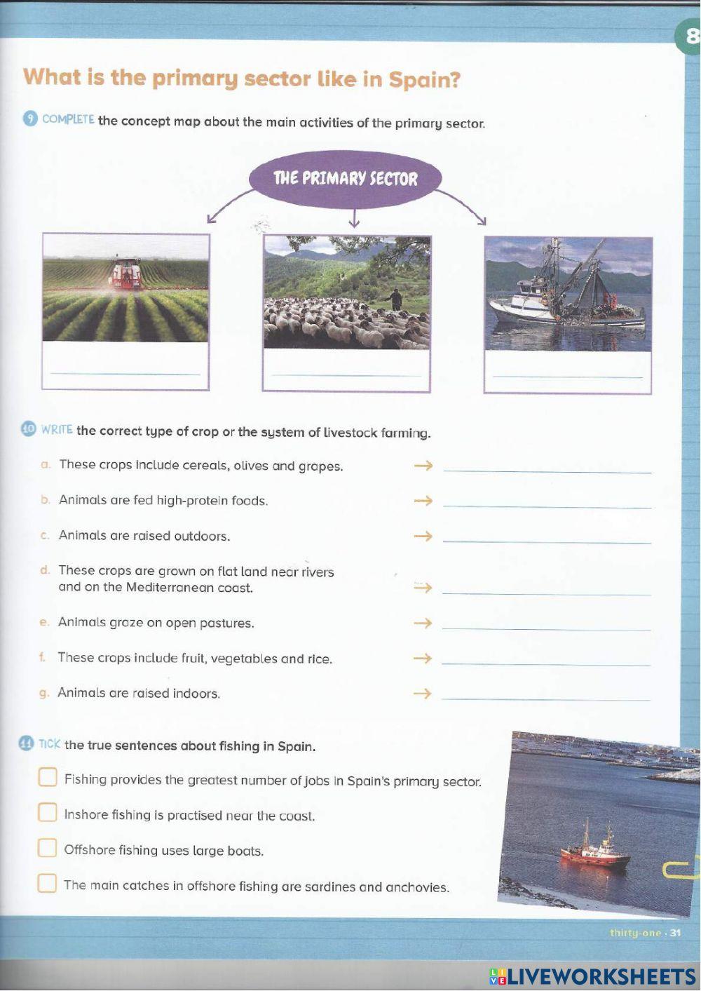 UNIT 8 - POPULATION, MIGRATION AND ECONOMIC SECTORS online exercise for | Live Worksheets