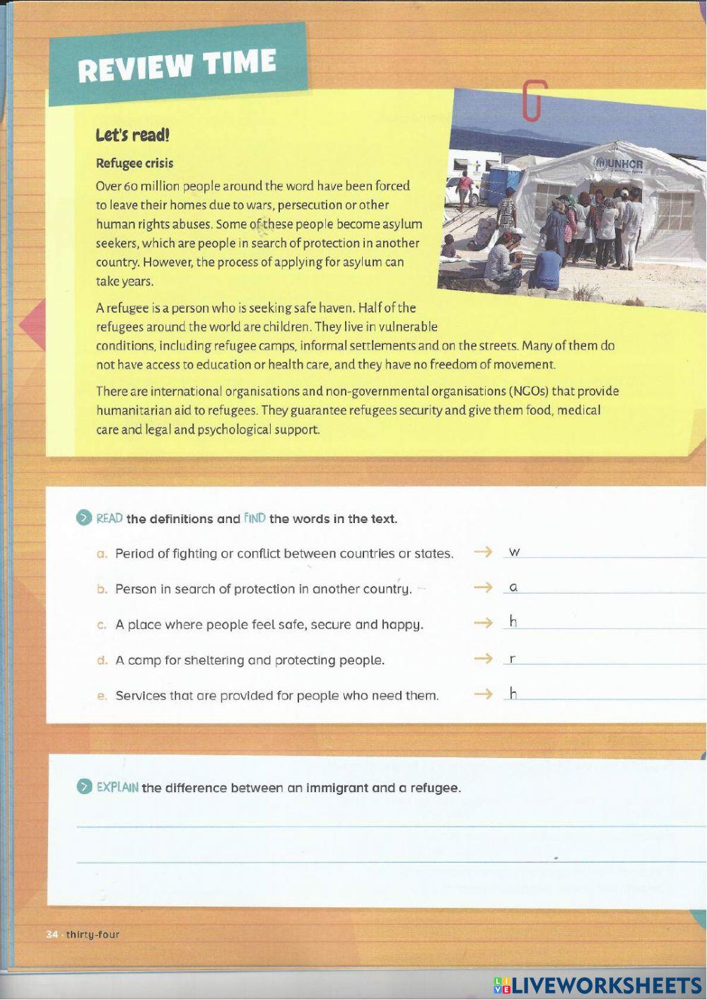 UNIT 8 - POPULATION, MIGRATION AND ECONOMIC SECTORS online exercise for | Live Worksheets