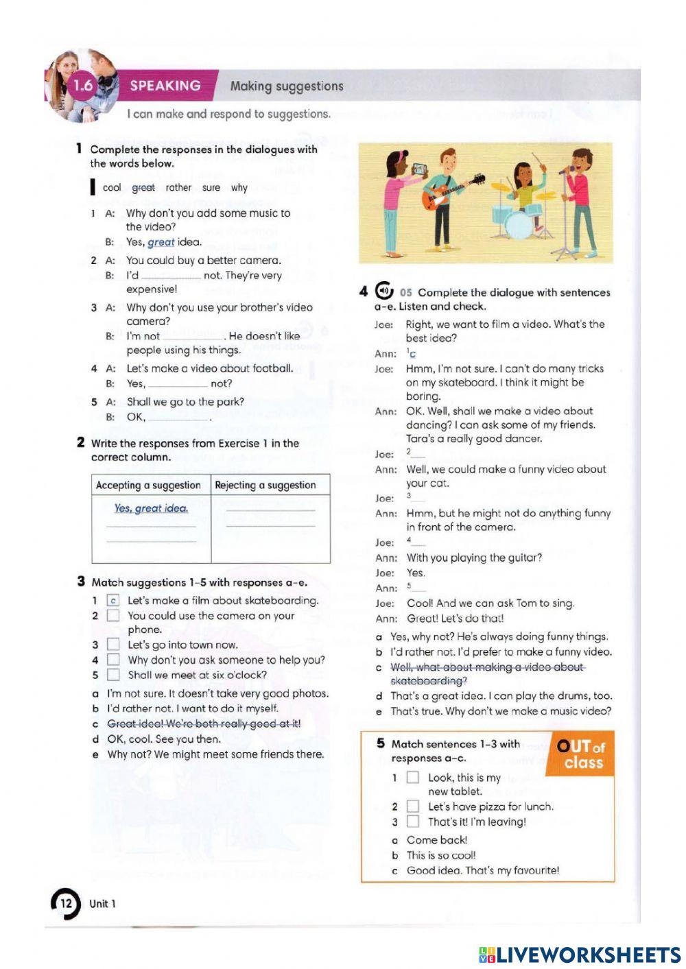 Ww3 wb u1.6 worksheet | Live Worksheets