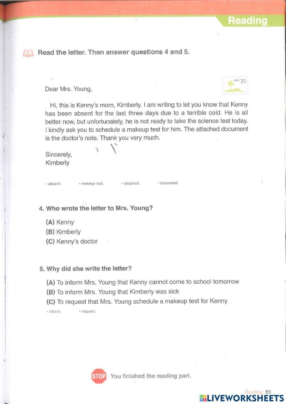 6973201 | Unit 4 - Step 1 TOEFL PRIMARY