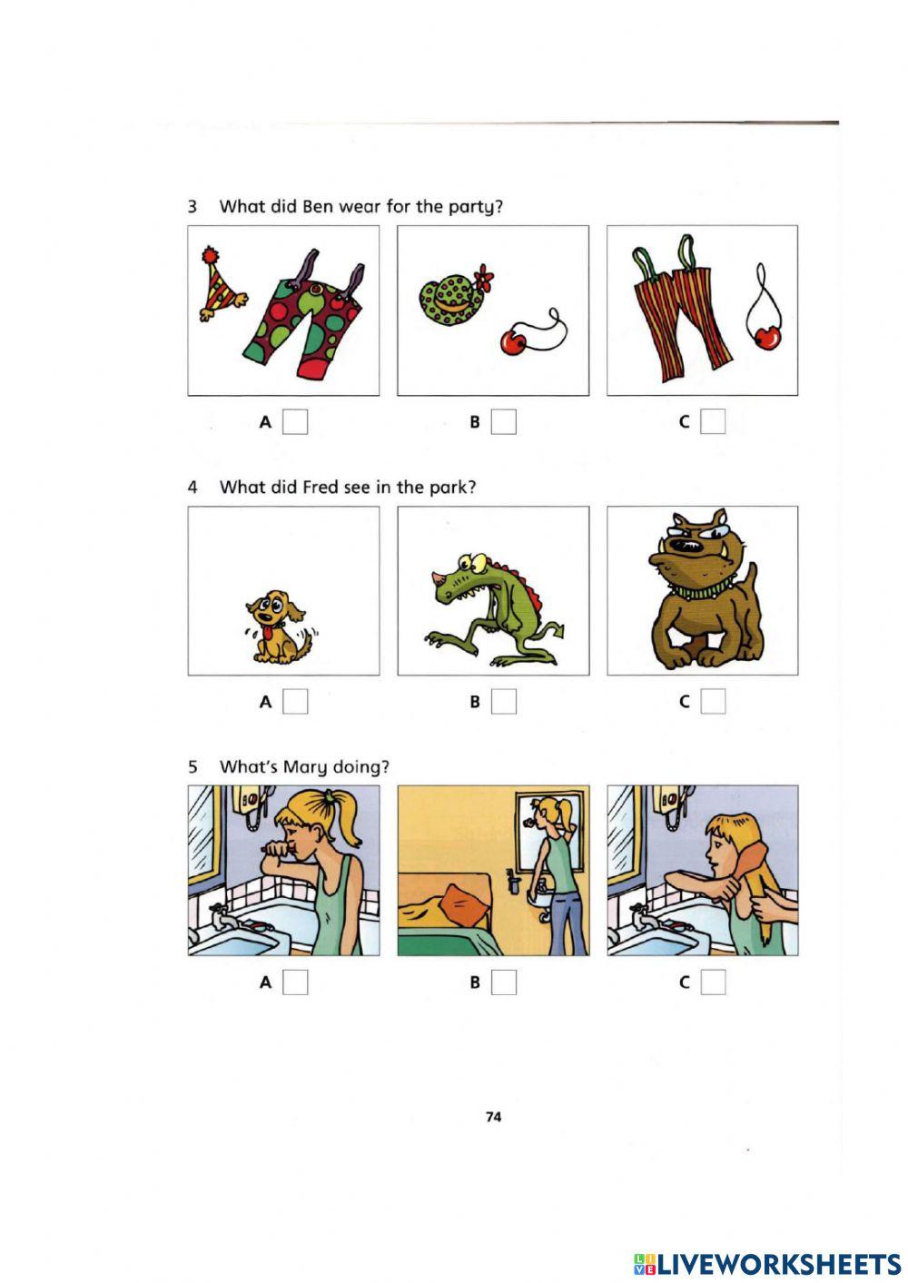 Ox YLE Movers L… | Free Interactive Worksheets | 6938300