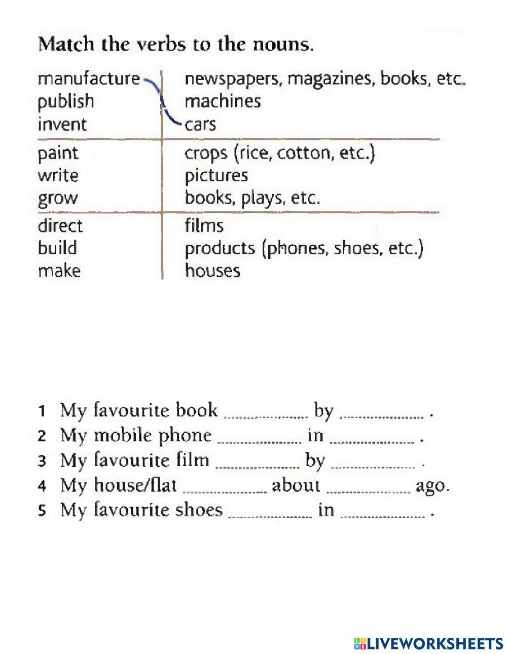 Passive voice warm up online exercise for | Live Worksheets