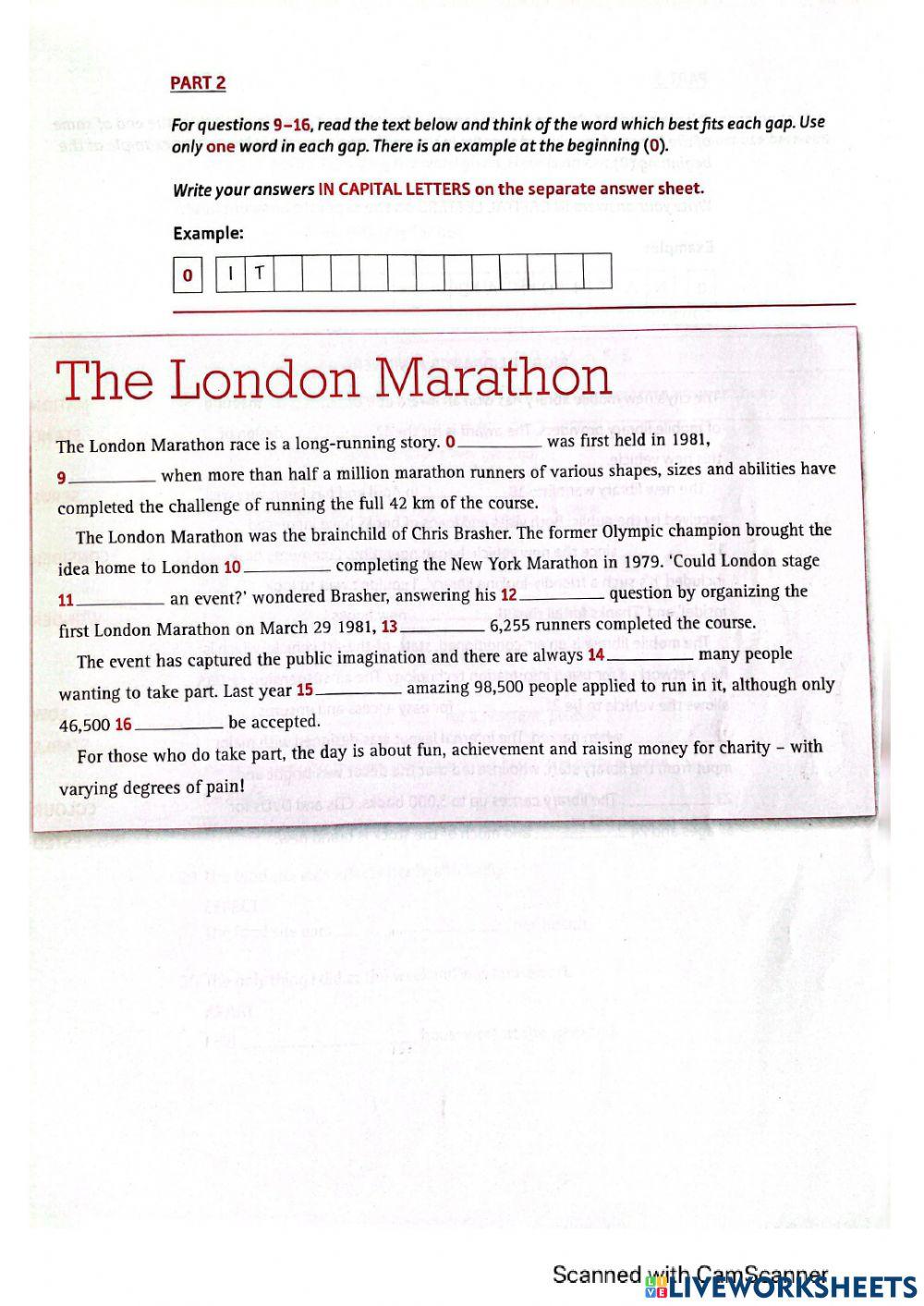 FIRST TEST 1 READING - USE OF ENGLISH online exercise for | Live Worksheets