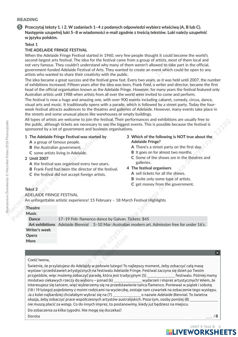 E8 Unit 9 test … | Free Interactive Worksheets | 6938510