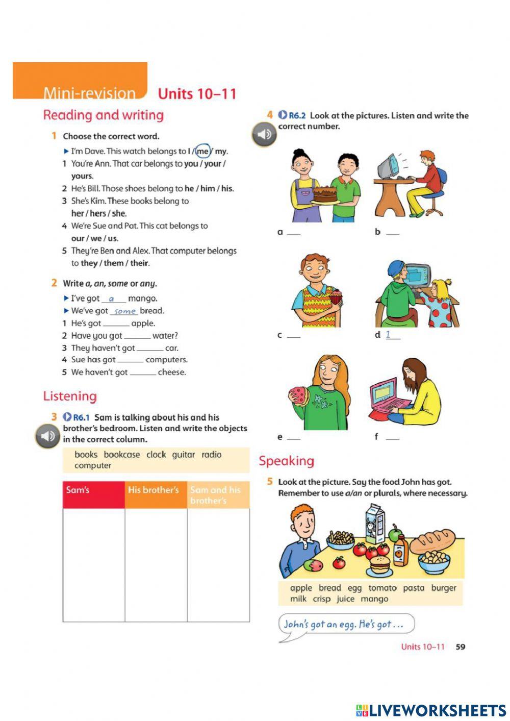 Unit 11 | Free Interactive Worksheets | 7019201
