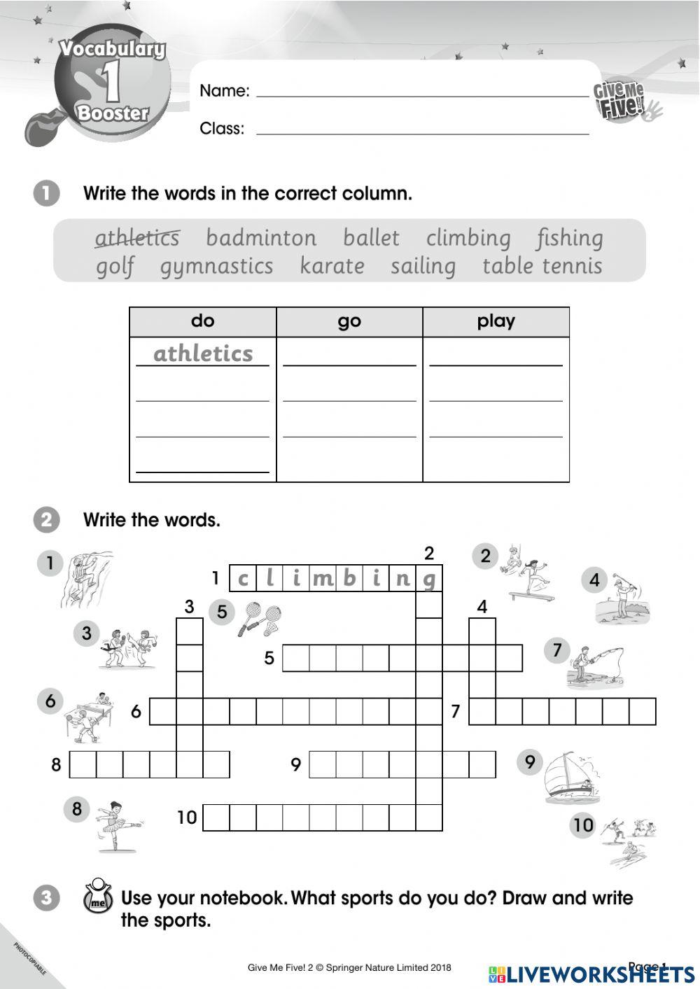 UNIT 1. KIDS 3 online exercise for | Live Worksheets