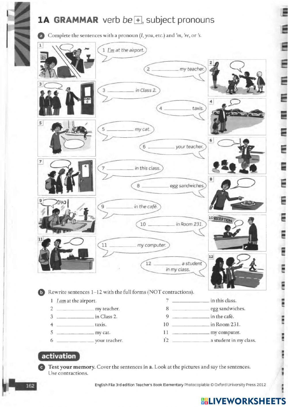 NEF elementary Grammar Unit1 | jenya_jenn | Live