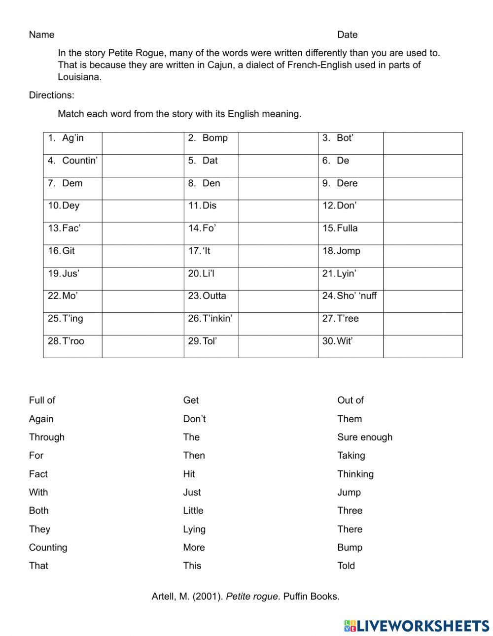 Petite Rouge Phonics 7296189 | Toni Jeanette Moore | Live