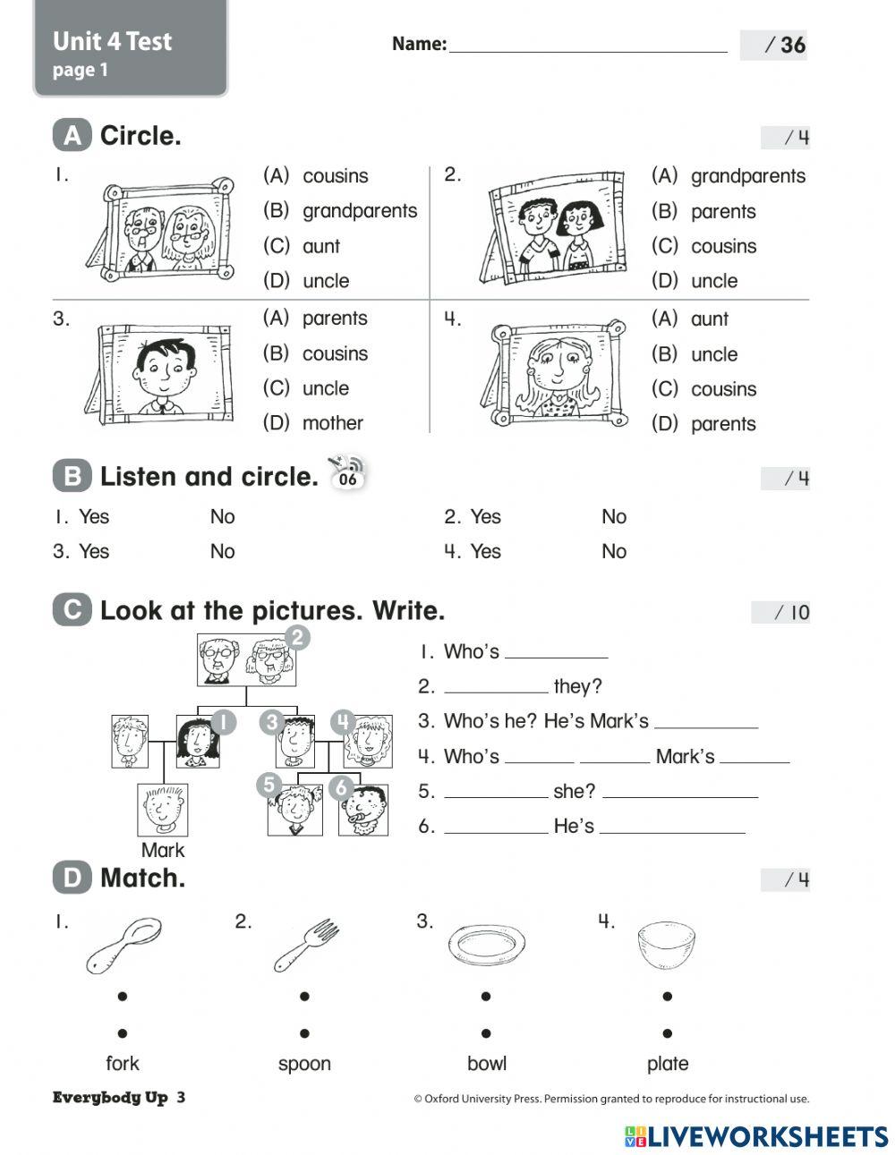 PROGRESSIVE TEST UP 3 - UNIT 4 6966982 | catypham2904