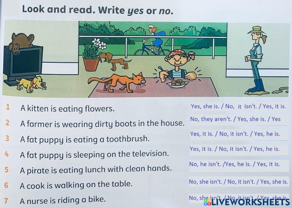 Present Continuous online exercise for Grade 2 Grade 3 | Live Worksheets