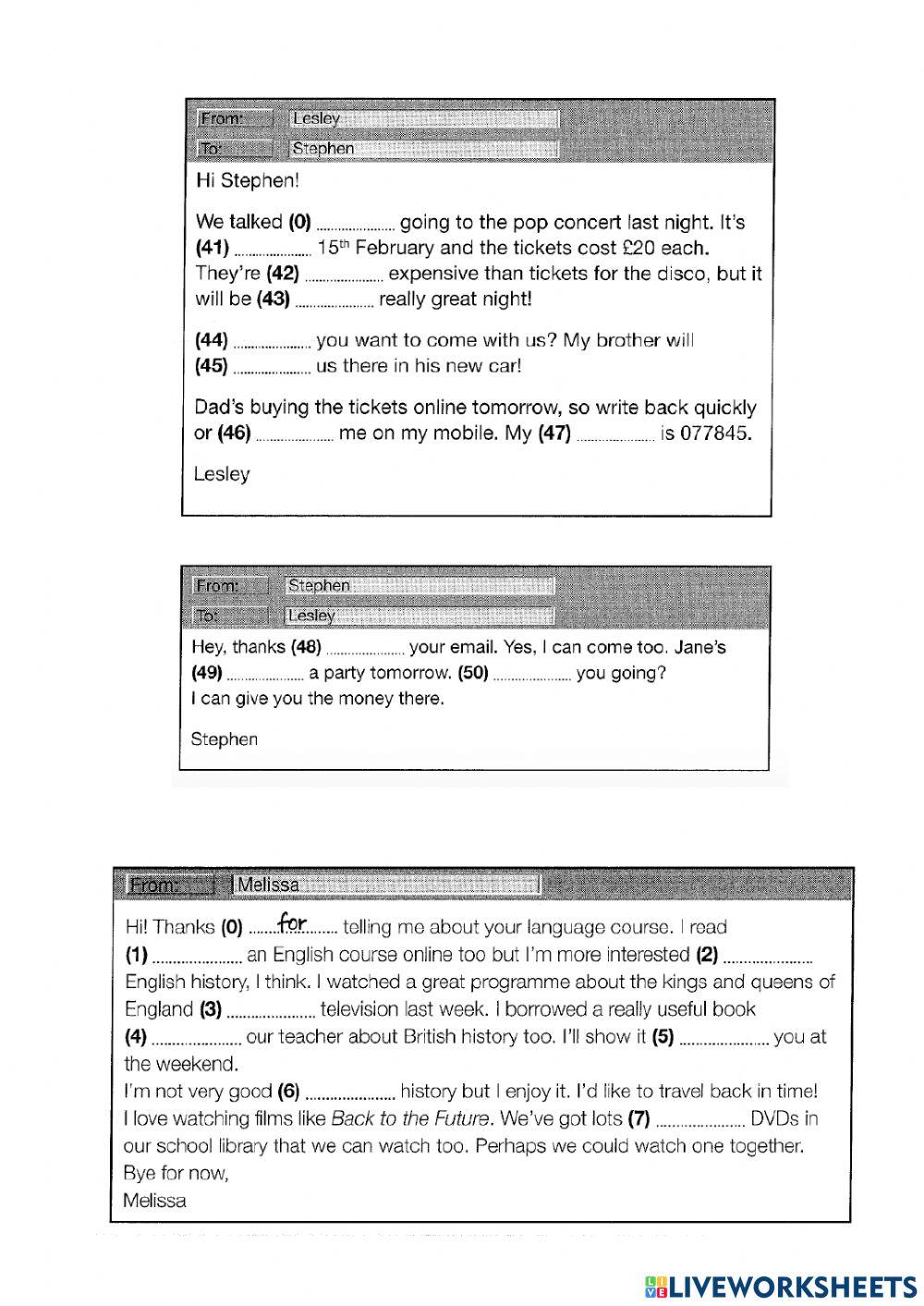 Writing online exercise for 6th grade | Live Worksheets