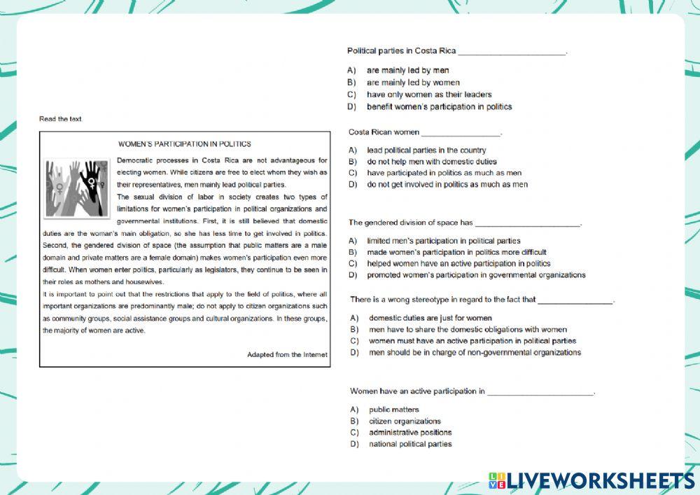 Reading National Exam online exercise for | Live Worksheets