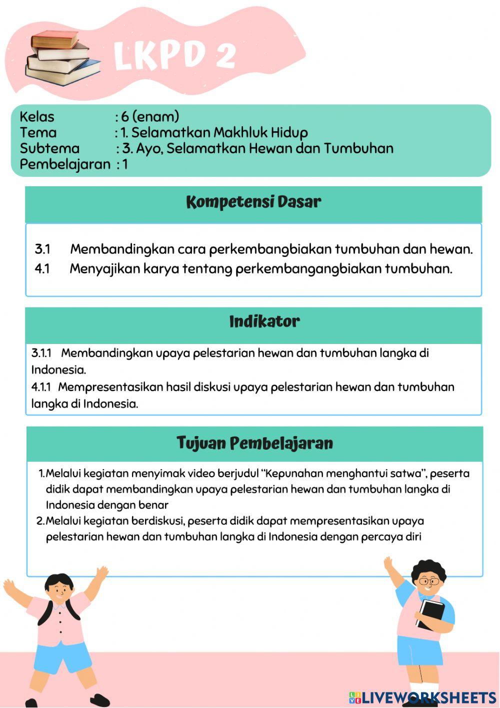 LKPD Kelas 6 Tema 1 SUbtema 3 Pembelajaran 1 0257