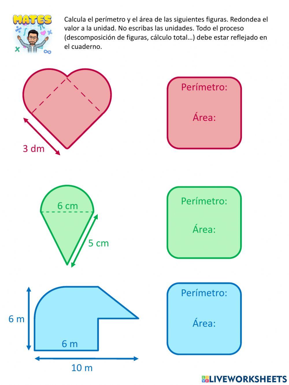 Perímetro y área de figuras planas | Luis | Live