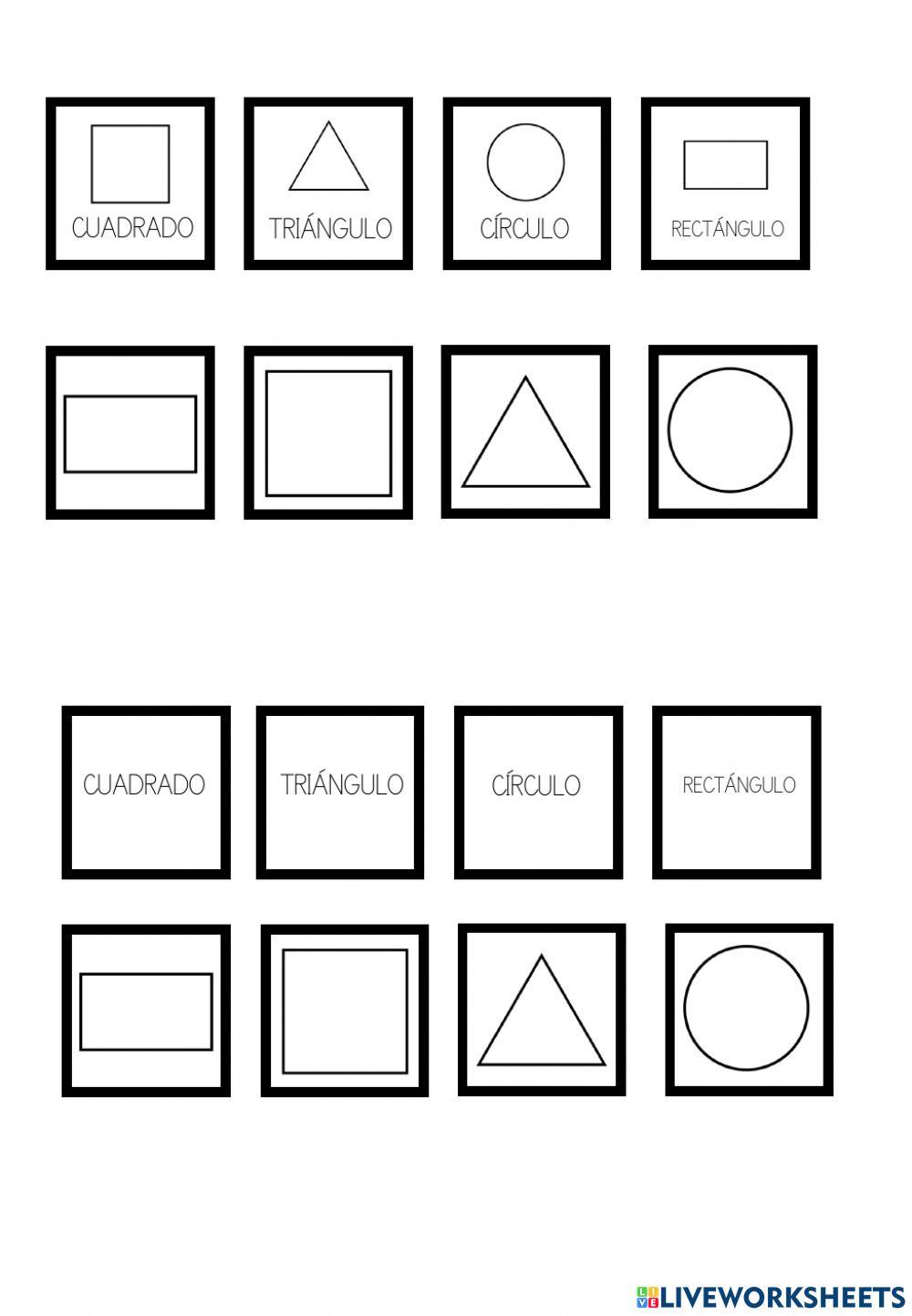 Las formas geom… | Free Interactive Worksheets | 7019404