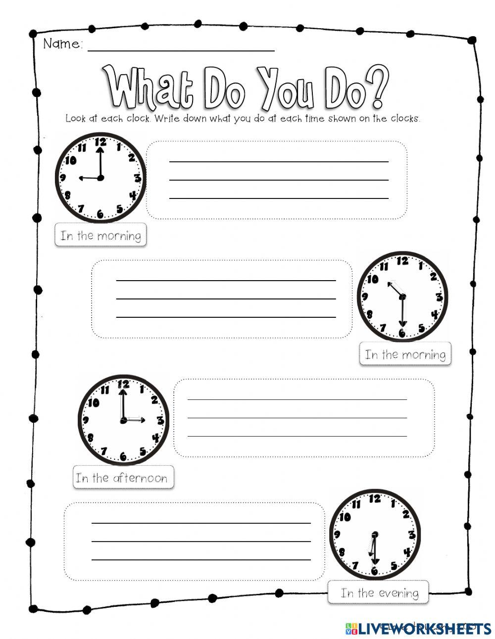 7138042 | Time | Kevin Brown | LiveWorksheets