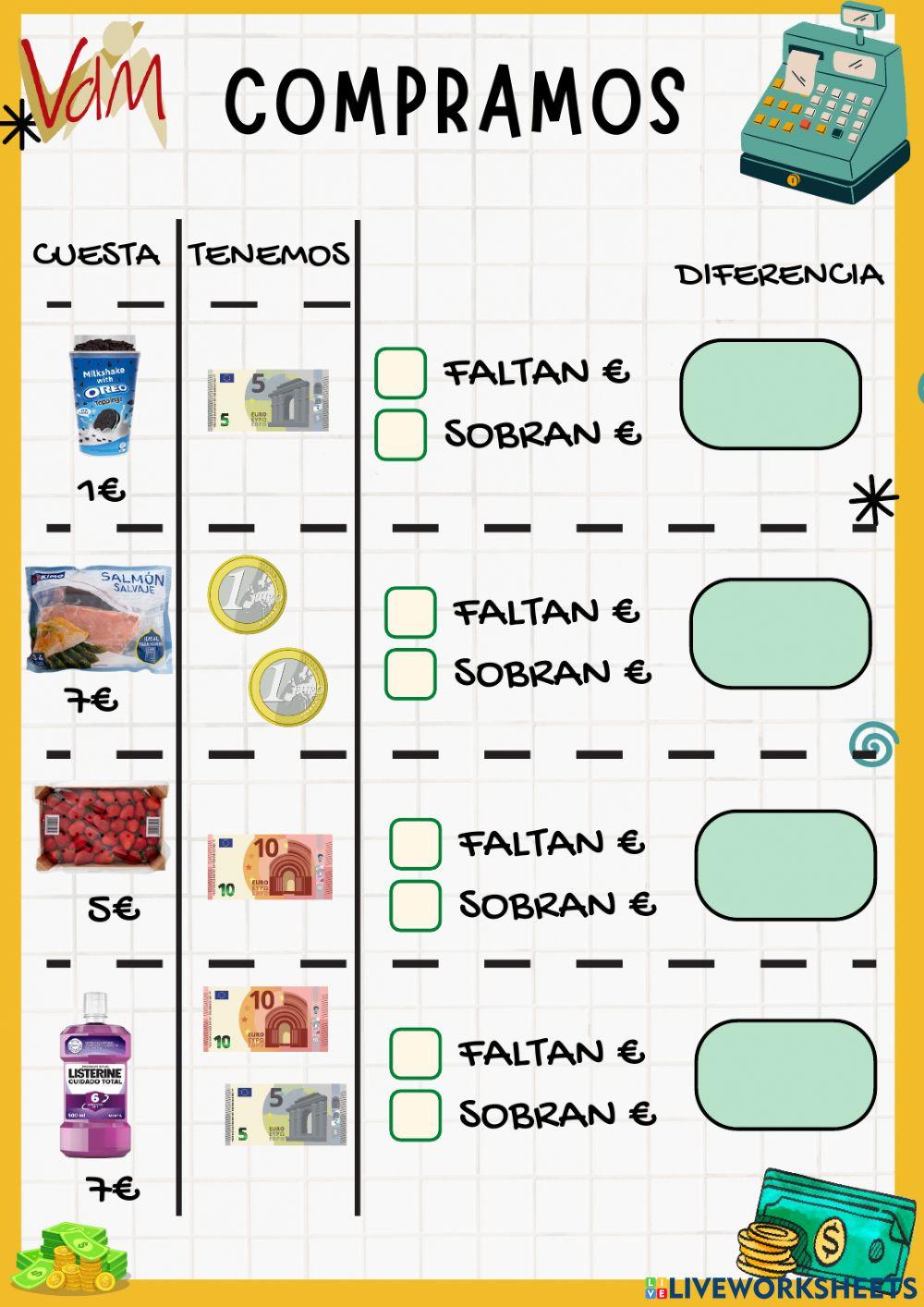 Compramos | RAMAGA | Live Worksheets