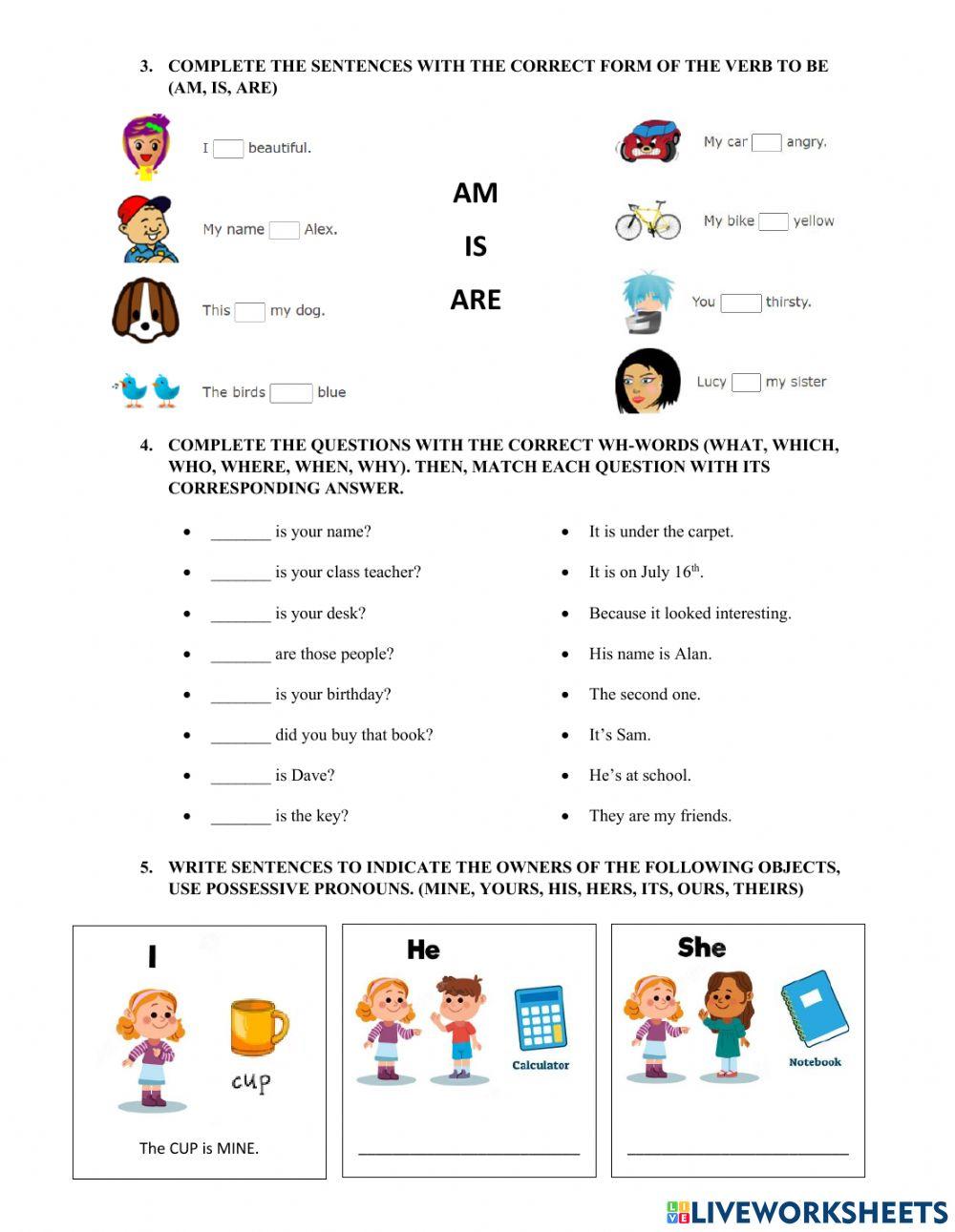 Ueea diagnostic test worksheet | Live Worksheets