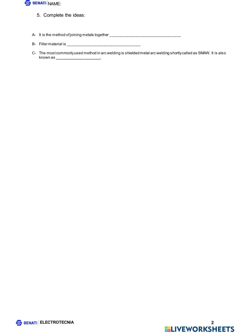 Types of welding machines and their uses online exercise for | Live ...