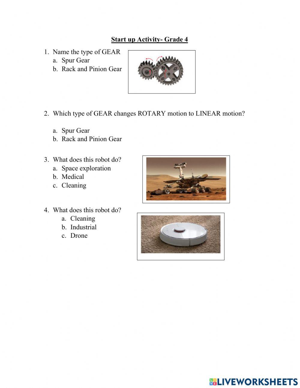 Start up interactive worksheet | Live Worksheets