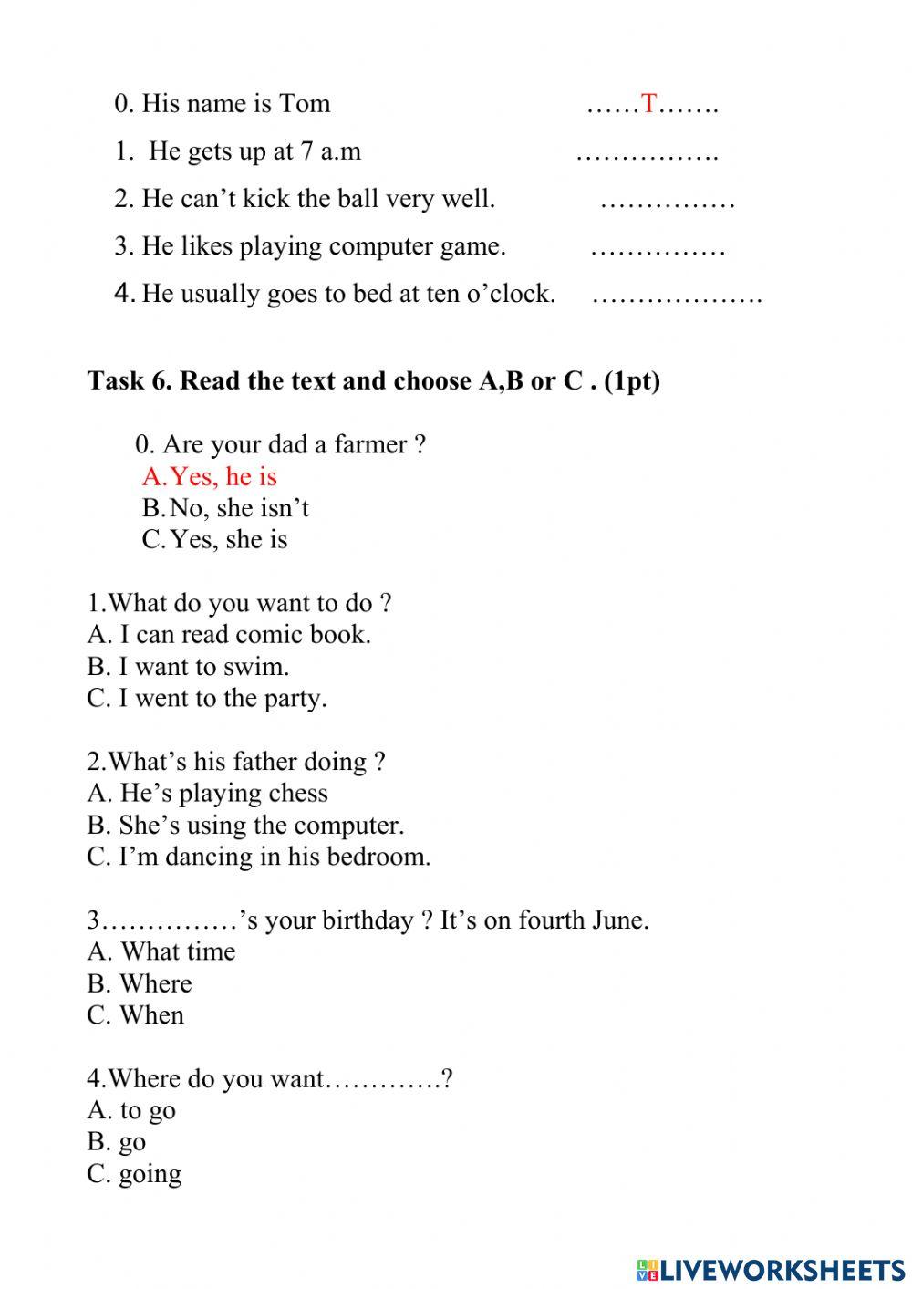 Smart start 4 f… | Free Interactive Worksheets | 7013140