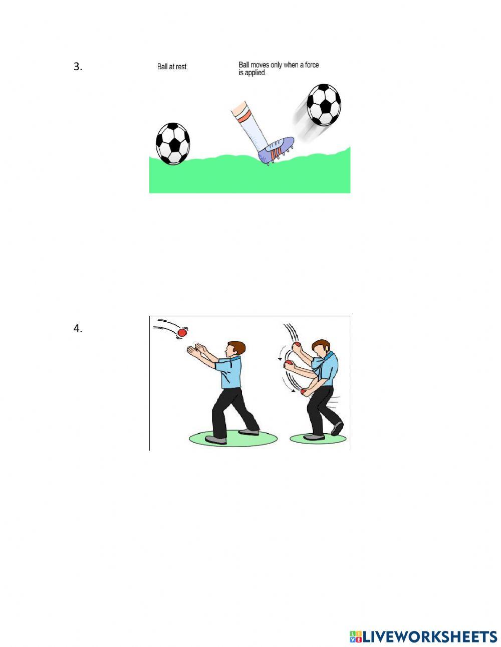 Newton's Law of Motion - RECALL online exercise for | Live Worksheets