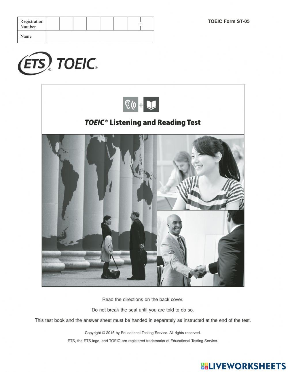 2581289 | TOEIC LISTENING - SAMPLE TEST - 30Qs | BTTMAI81
