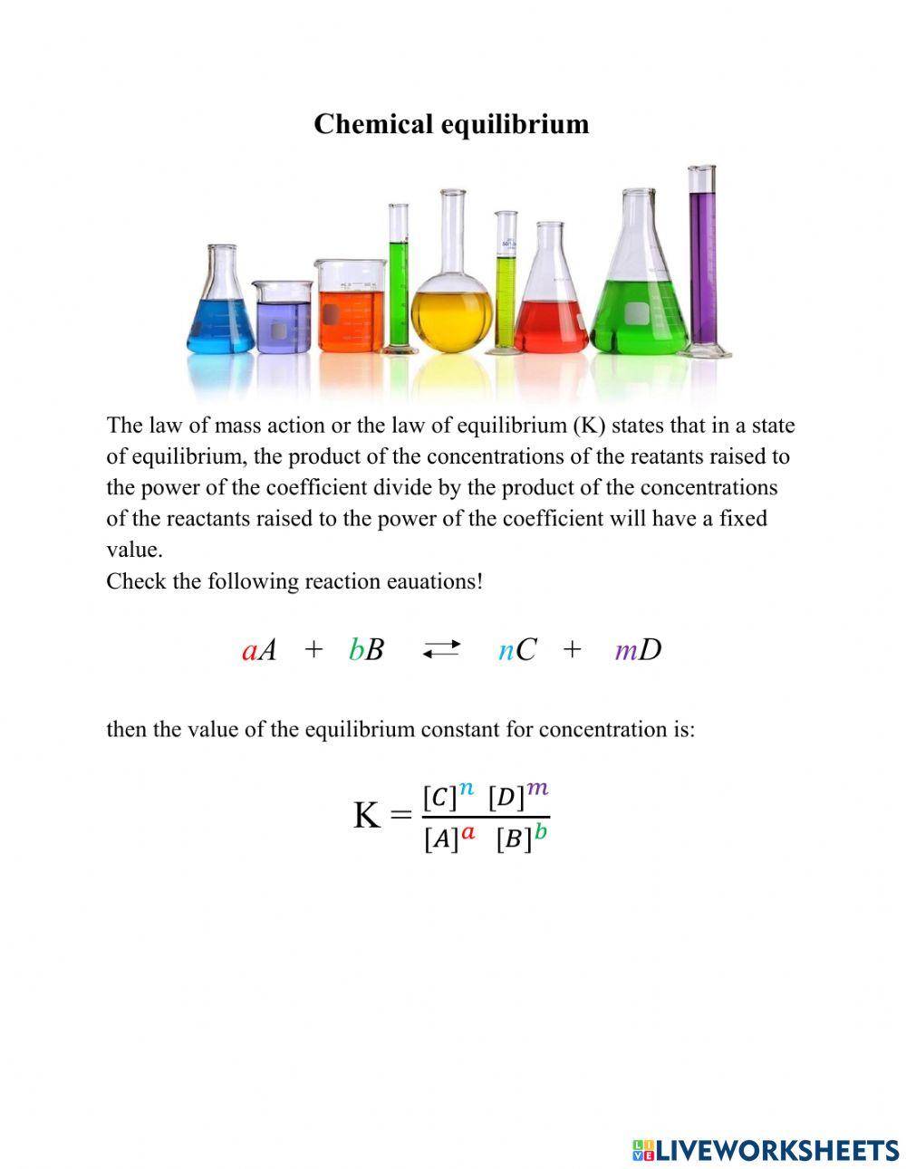 Chemistry online pdf worksheet | Live Worksheets