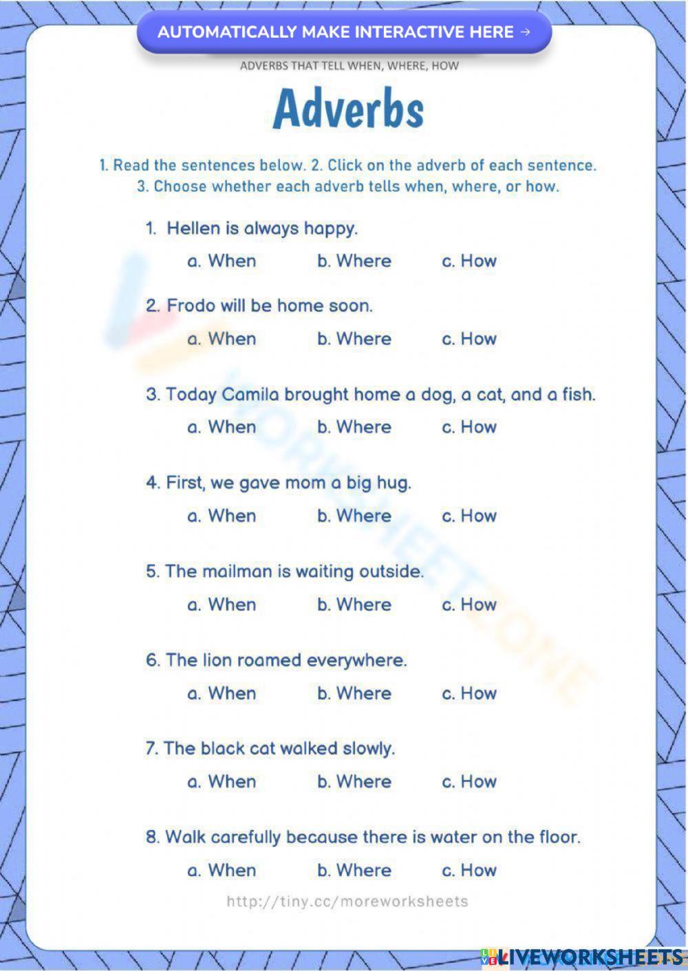 Adverbs when Where And How Interactive Worksheet Live Worksheets adverbs-when-where-and-how-interactive-worksheet-live-worksheets