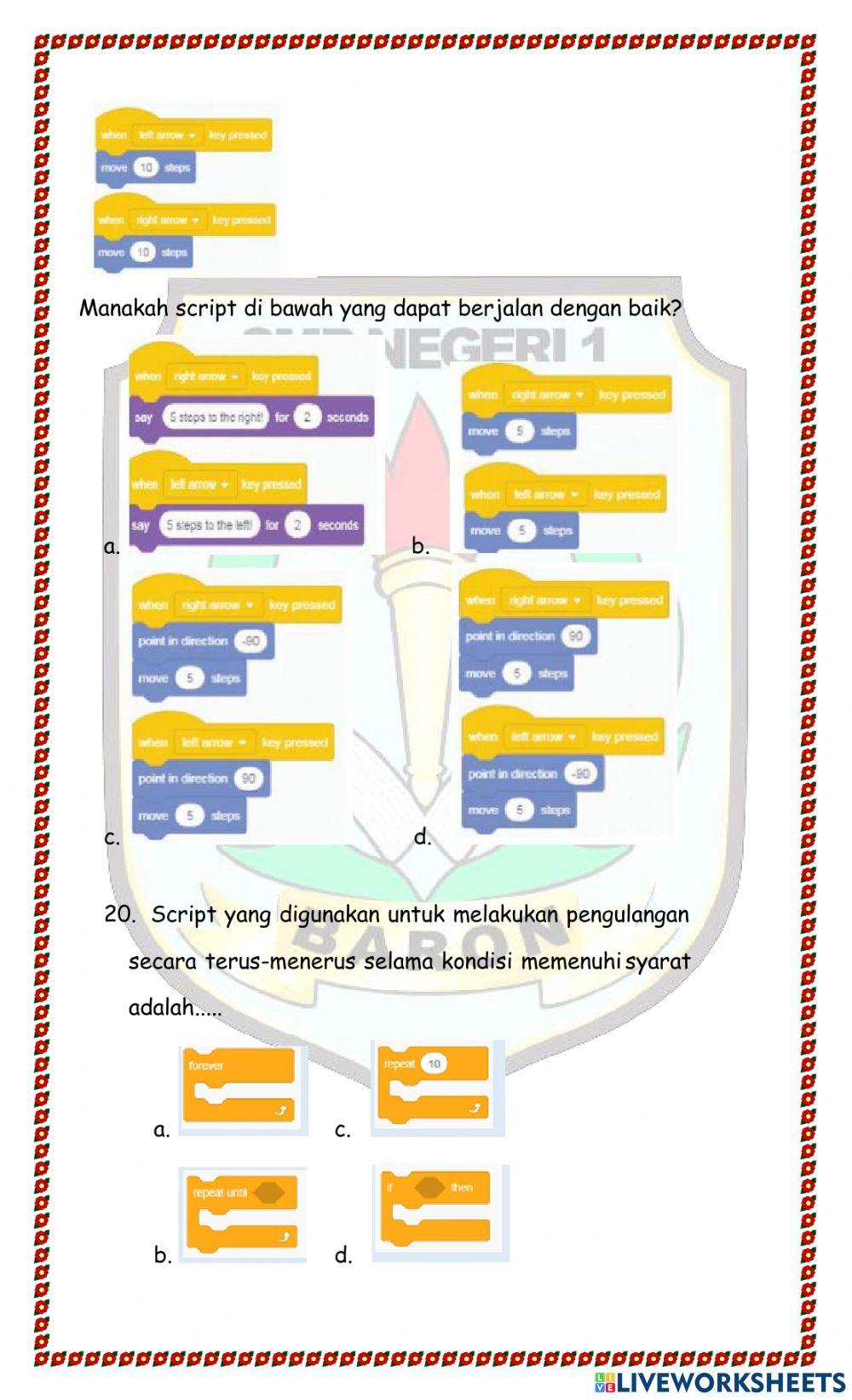 Informatika kel… | Free Interactive Worksheets | 2337796