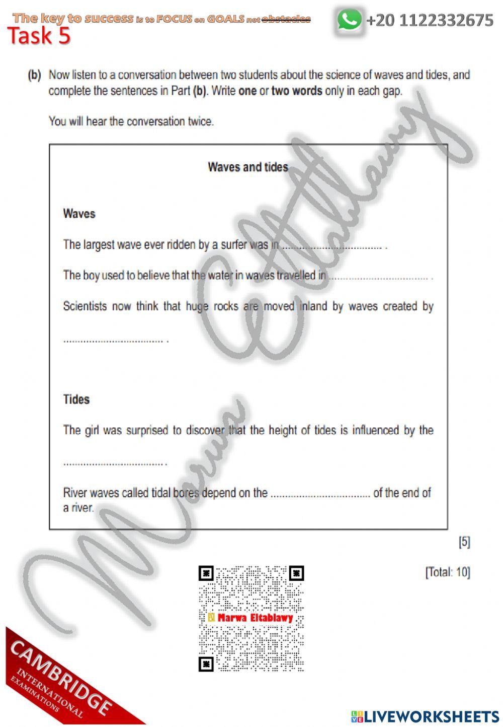 R7 P4 EP Assignment online exercise for | Live Worksheets
