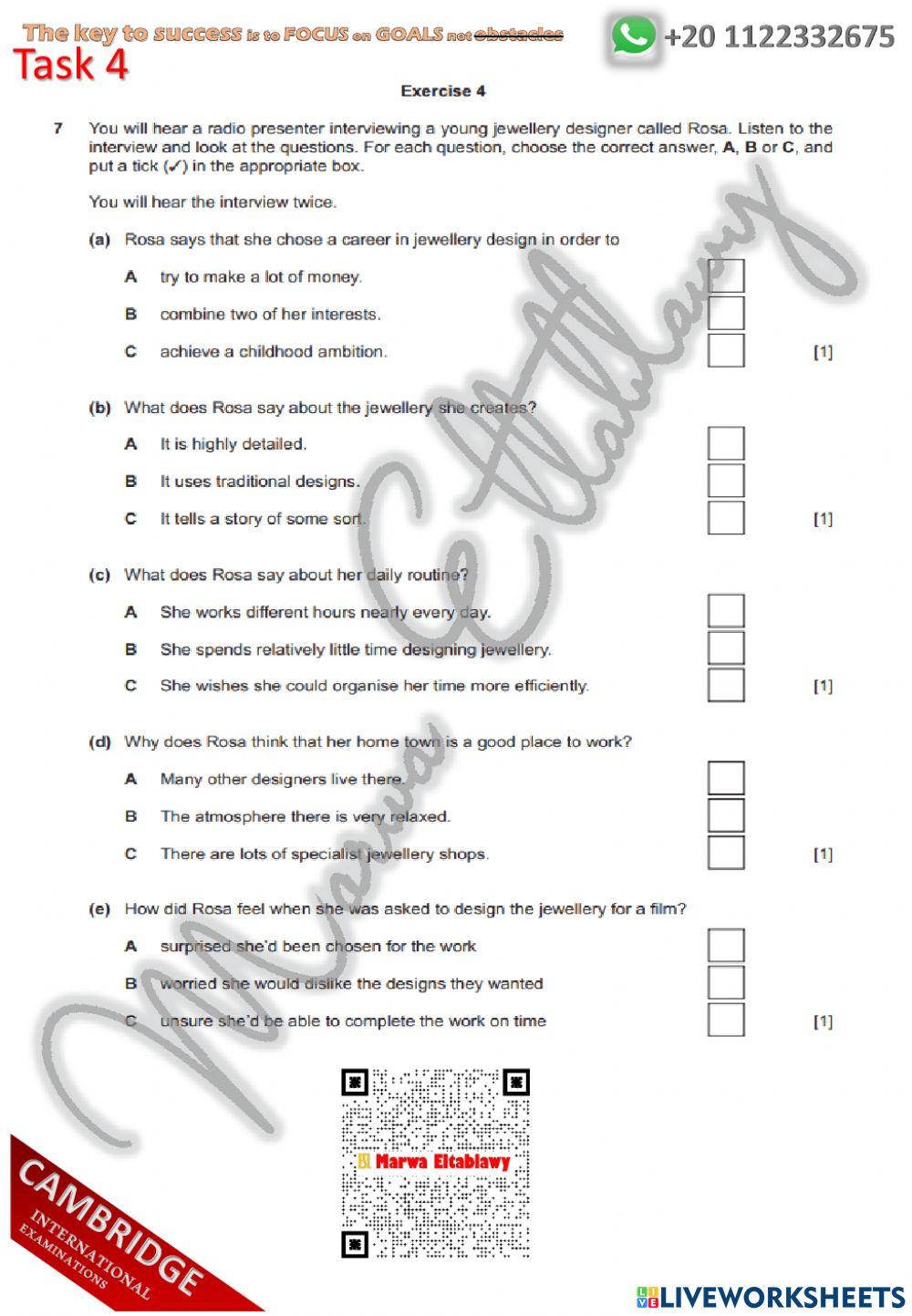 R9 P4 EP Assignment online exercise for | Live Worksheets