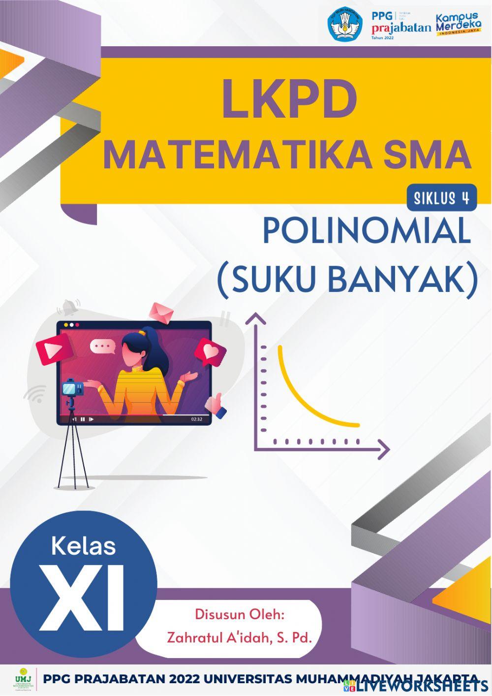 E-Lkpd Pembagian Polinomial Cara Horner | zahratuladh