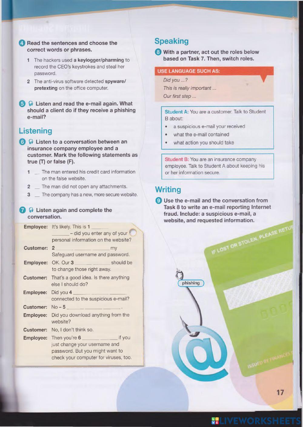 Internet Crime online exercise for | Live Worksheets