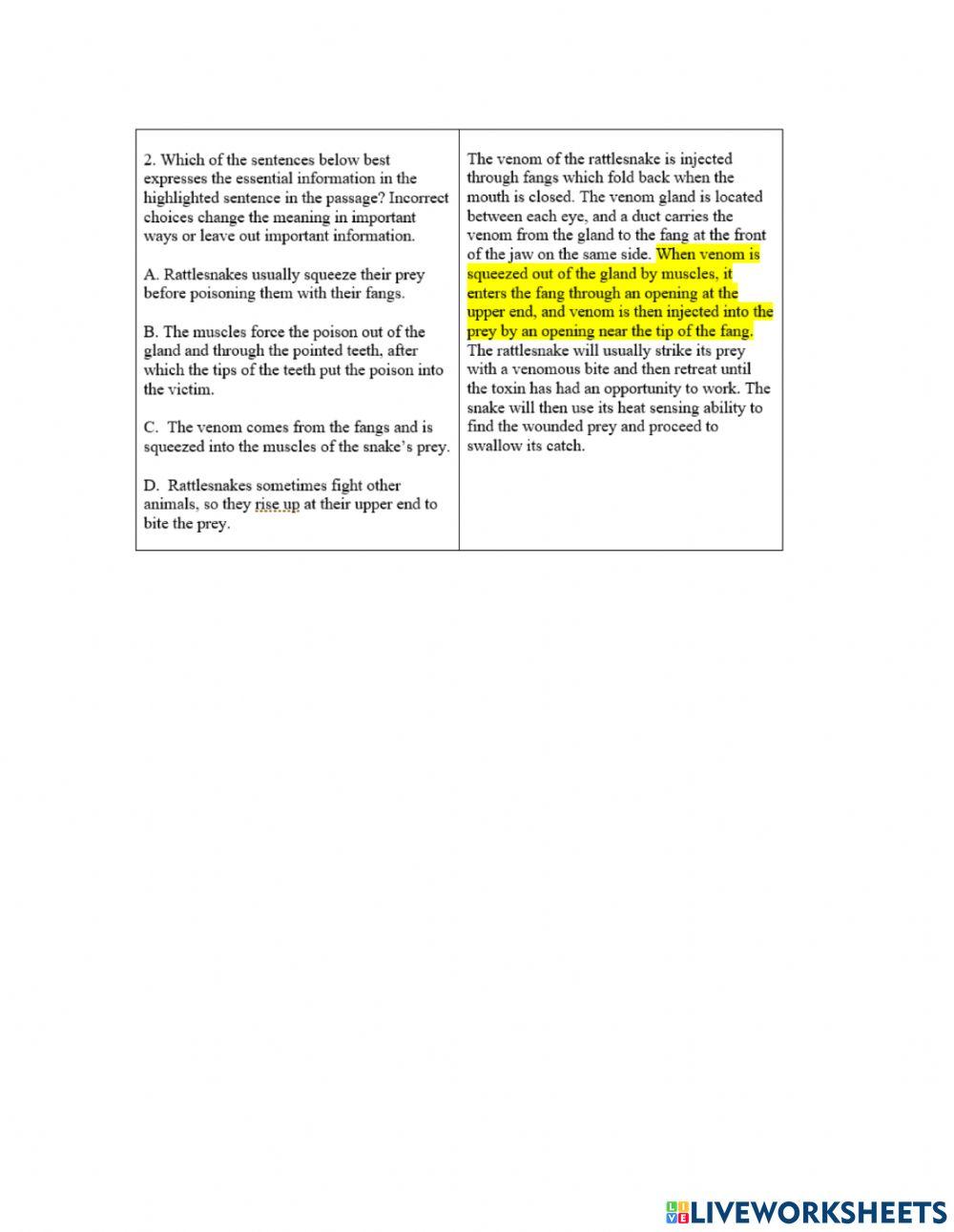 paraphrase 6970436 | DucMinh2212 | Live Worksheets