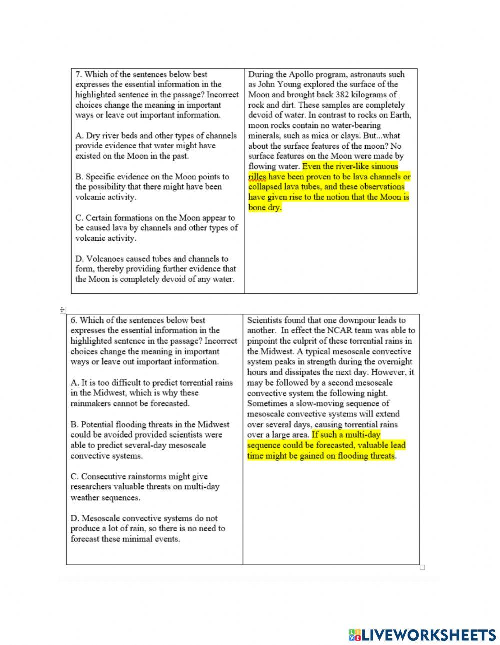 paraphrase 6970436 | DucMinh2212 | Live Worksheets