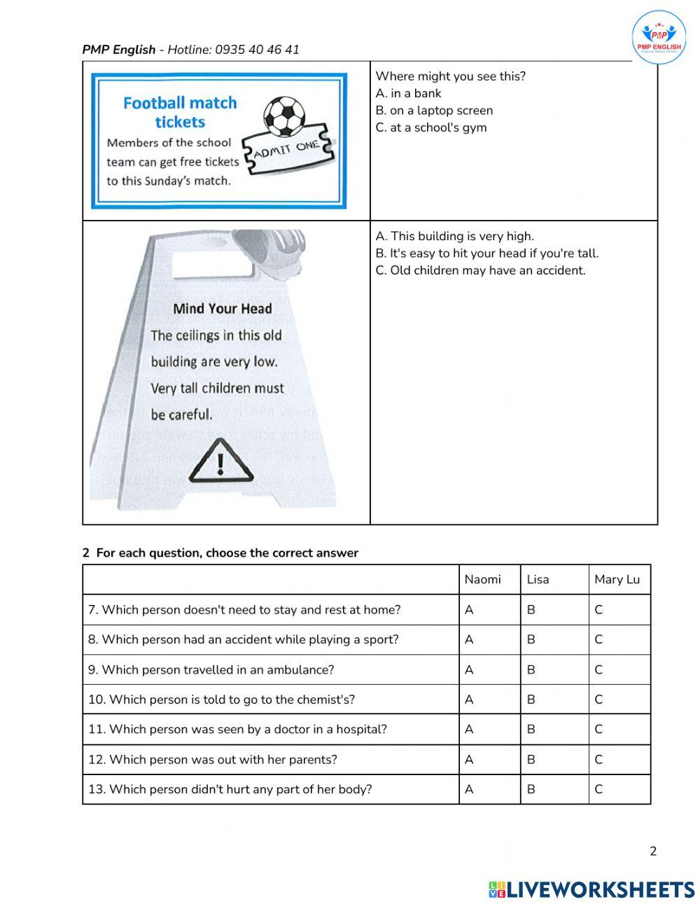 7010704 | Prepare 2 - Unit 18.2 | tramdoan169
