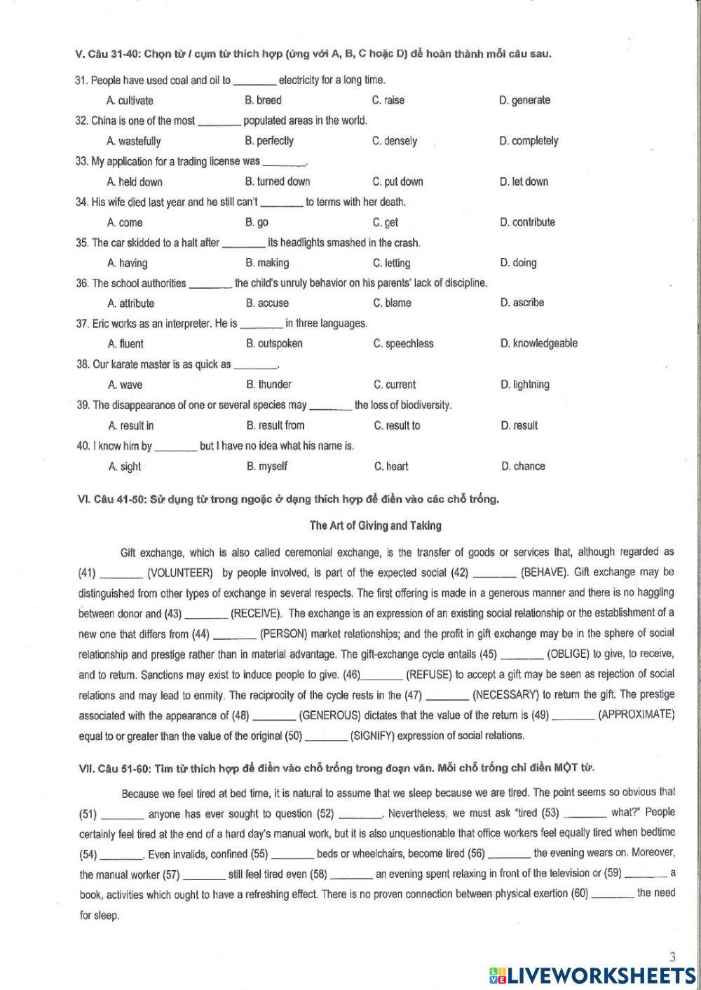 Practice 2013 C… | Free Interactive Worksheets | 7010744